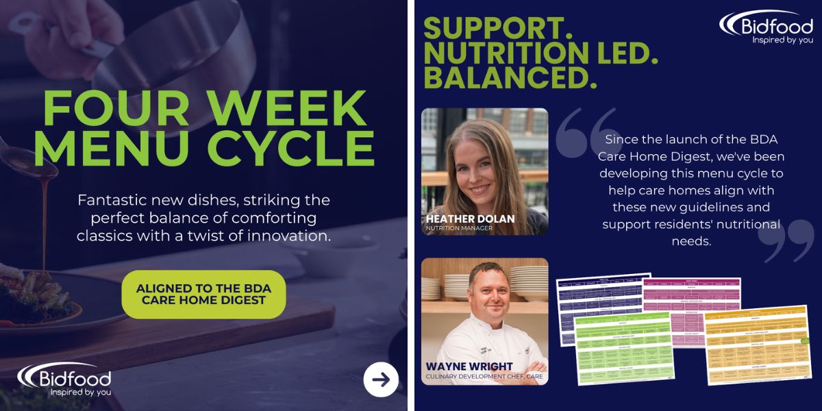 Bidfood launches the BDA Care Home Digest menu planner